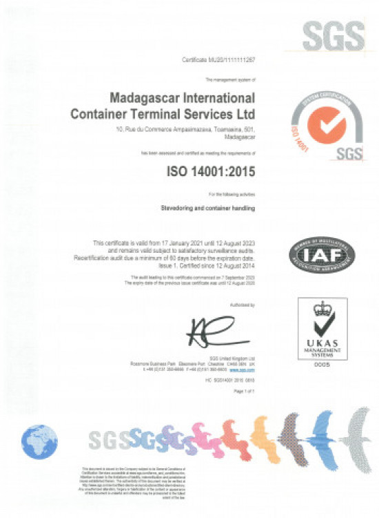 Collaterals | Madagascar International Container Terminal Services Ltd